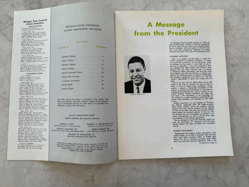Michigan State University Alumni Association Magazine, July 1970 | eBay