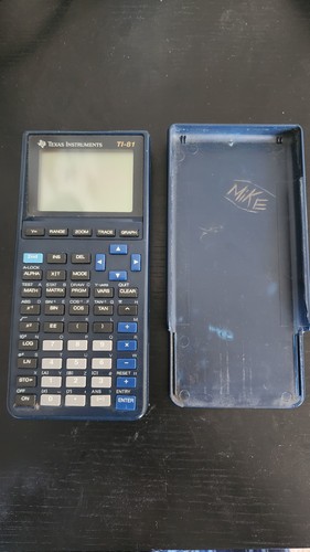 TI-81 Graphing Calculator With Cover Texas Instruments Tested Read Desc ...