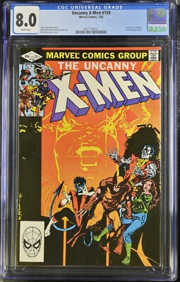 1982 Marvel Uncanny X-Men #159 CGC 8.0 GRADED JAN 2025 | eBay