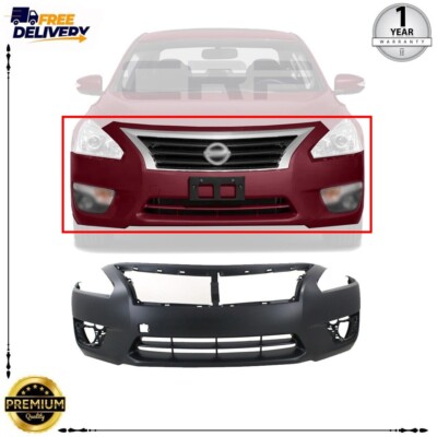 Front Bumper Cover Primed For 2013-2015 Nissan Altima Sedan NI1000285 ...