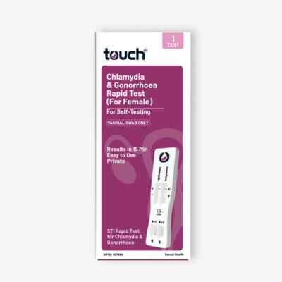 TouchBio - Chlamydia & Gonorrhoea Rapid Test Kit for Females - STI Self ...