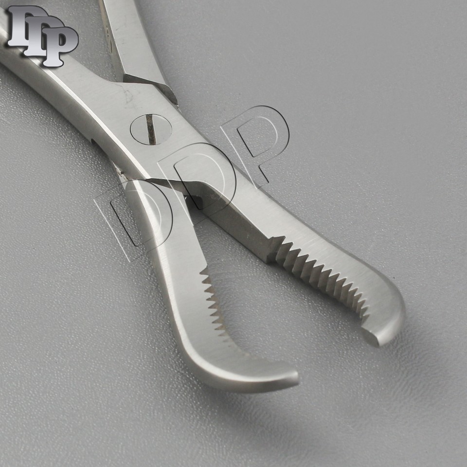 Bone Holding Forcep 9'' reduction curved serrated jaw with speed lock ...