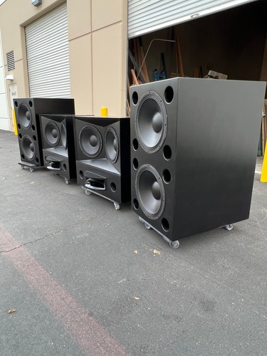 Professional Studio Monitor Speakers with Subs and amps. Complete ...