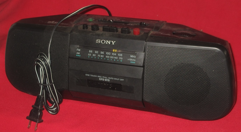 Sony Radio AM/FM Cassette Tape Boombox Model CFS-B15 | eBay