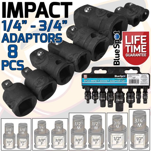 IMPACT SOCKET ADAPTOR SET 1/4" 3/8" 1/2" 3/4" Drive Step Up / Down ...