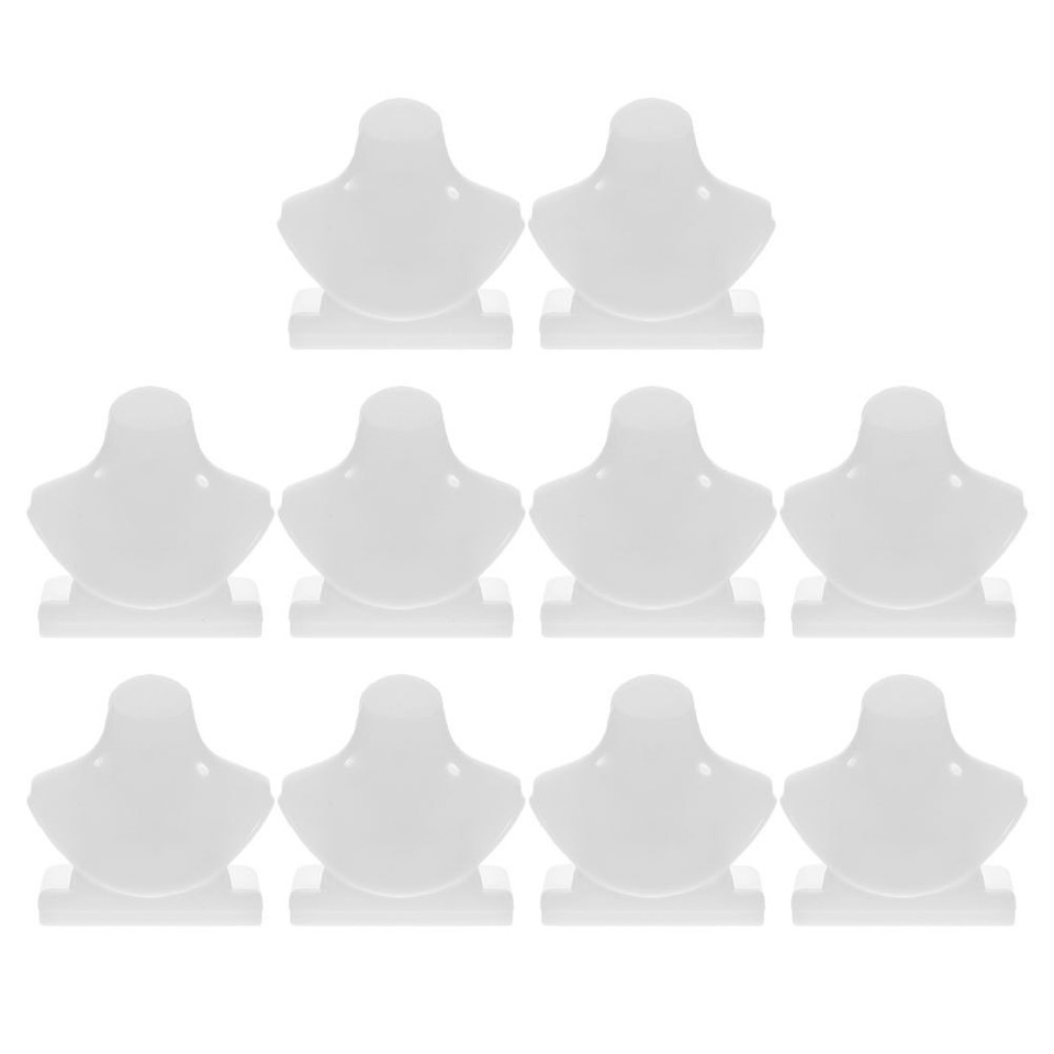 10 Pcs Jewellery Neck Stand Mini House Jewelry Storage Rack Dollhouse ...