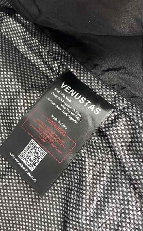 Venustas Mens Black Sleeveless Heated Puffer Vest Size Medium No ...