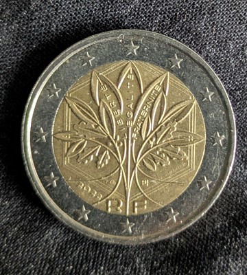 2 Euro seltene Münze - Frankreich 2022 RF LIBERTE EGALITE FRATERNITE ...