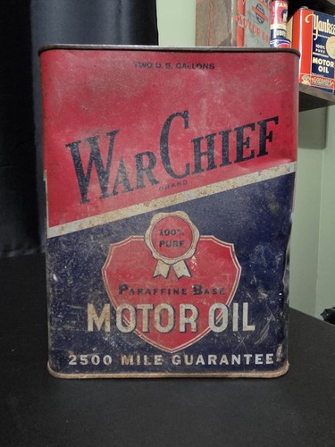 Vintage War Chief 2 Gallon Motor Oil Can Empty Portland Oregon | eBay