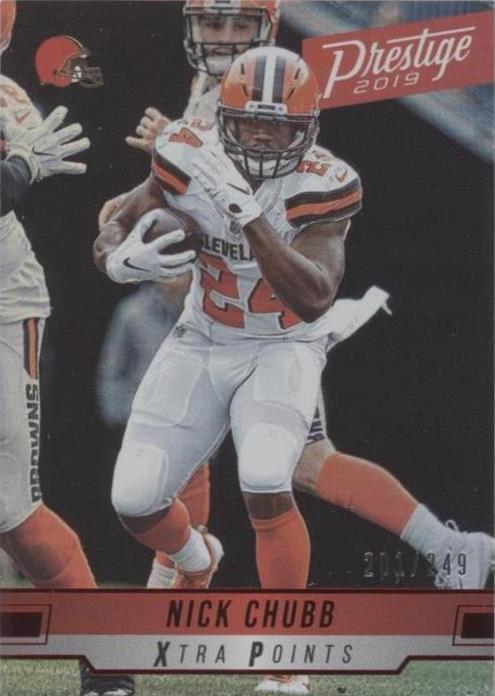 2019 Panini Prestige - Nick Chubb #54 Xtra Points Red /249 for sale ...