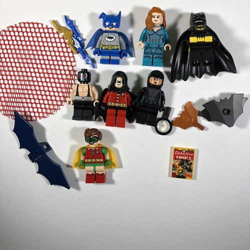 Lego DC Minifigure Lot- Bat-Mite, Mera, Bane, Robin, Catwoman | eBay