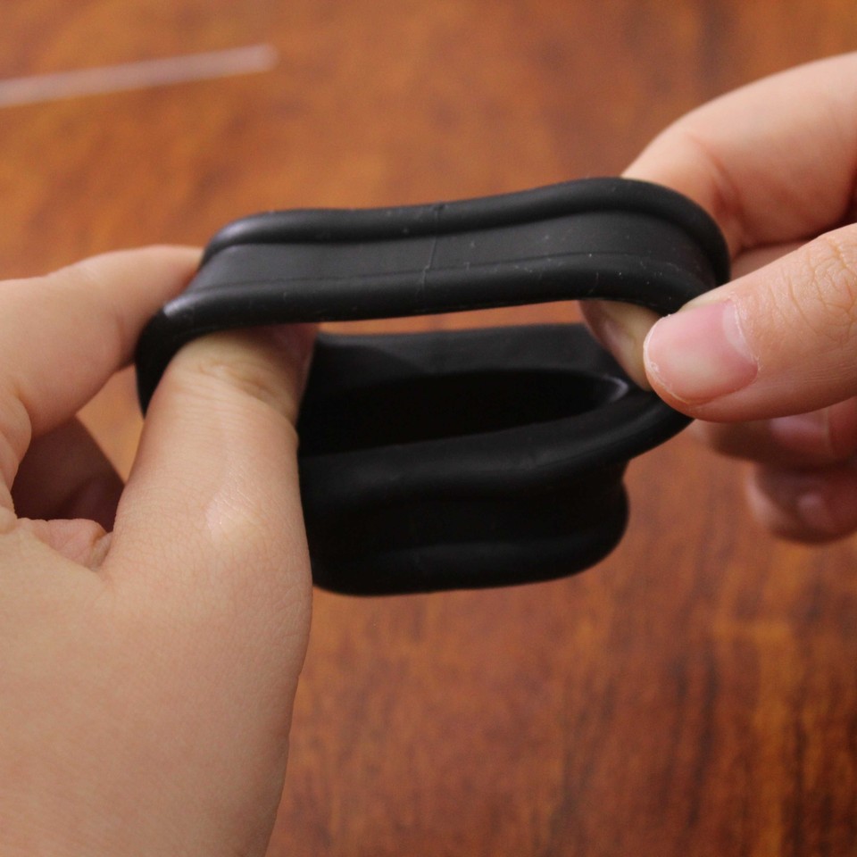 Male Men Soft Scrotum Testicle Squeeze Rings Cage Stretcher Enhancer ...