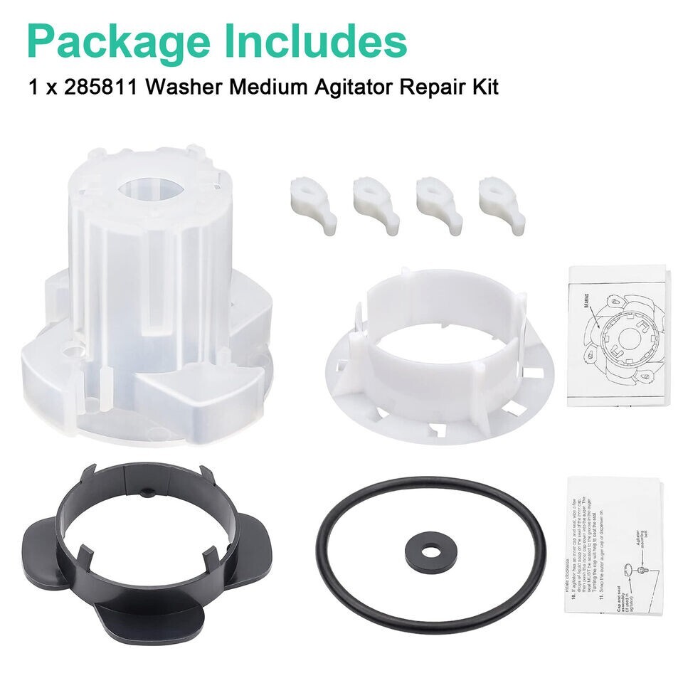 Washer Agitator Repair Kit for Whirlpool Kenmore Roper Washing Machine ...