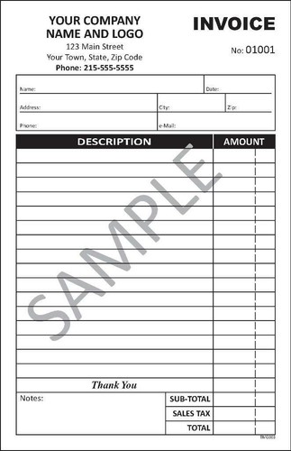250 Custom 2 Part Forms /Invoice/Sales Receipt/Estimate/Quote/Proposal ...
