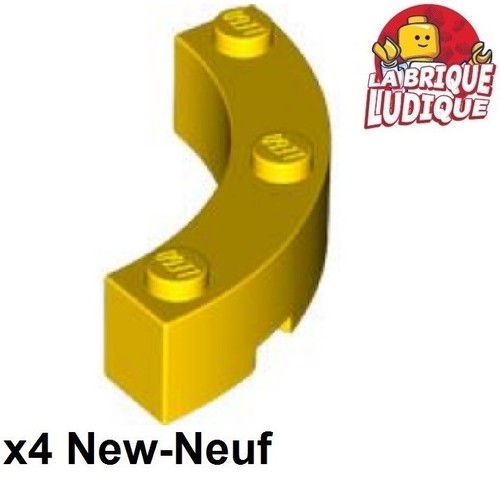 LEGO 4x Brick Round 4x4 Macaroni Yellow/Yellow 48092 New | eBay