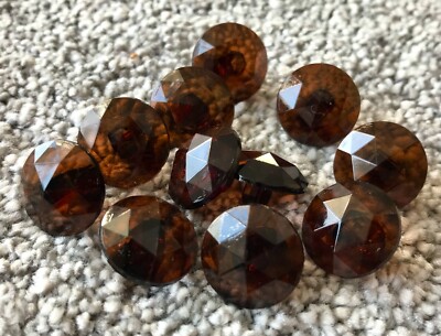 15mm 24L Brown Tortoise Shell Diamond Effect Shank Dress Button Buttons ...