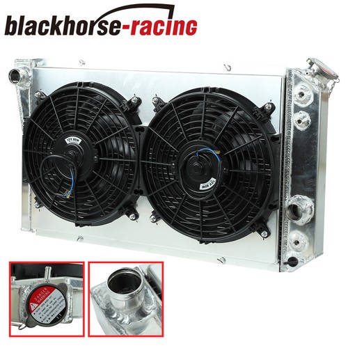 FOR 82-90 CORVETTE C4/S10 V8 3 ROW ALUMINUM CORE RACING RADIATOR+PULL ...