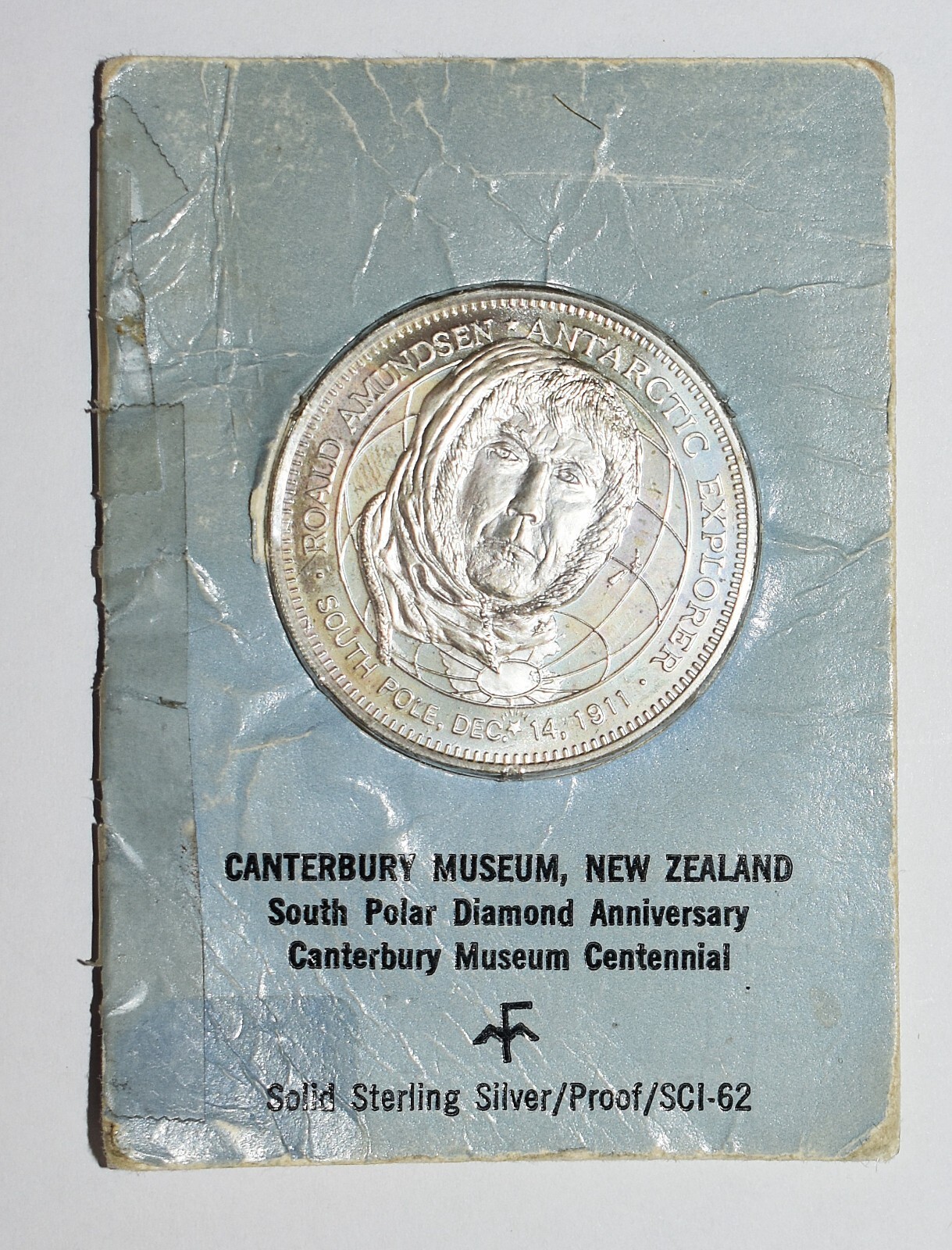 Solid Silver New Zealand Museum Canterbury South Pole Diamond ...