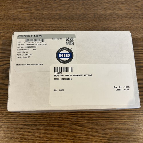 New HID Proxkey III Keyfob 3 | eBay