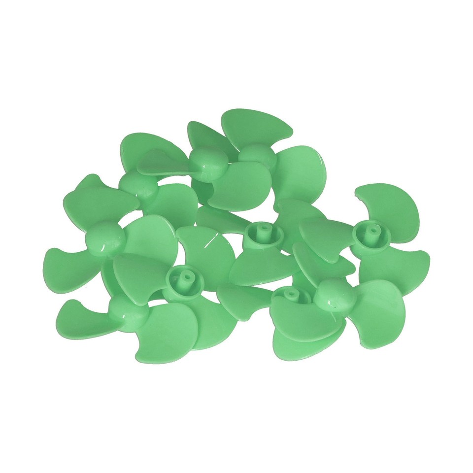(Green)3 Blade Propellers Durable Compact 10pcs Plastic Propellers For ...