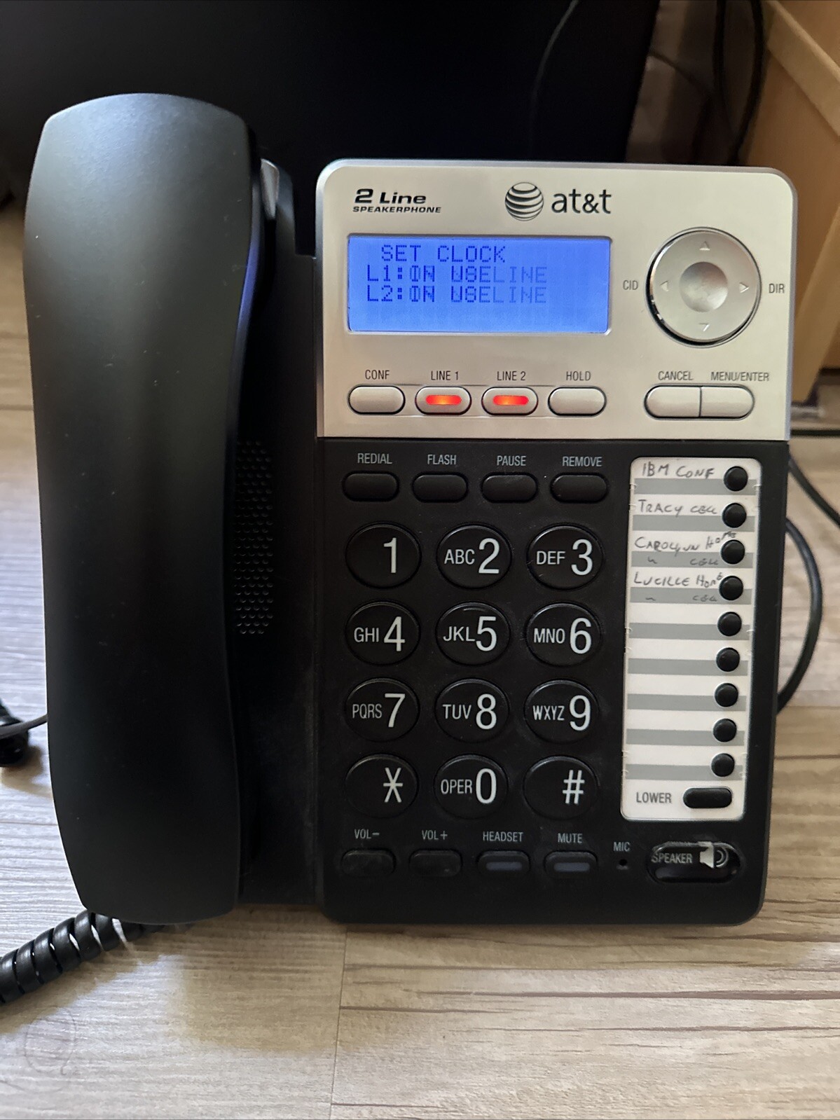 AT&T ML17929 2 Line Corded Phone Speakerphone with Caller ID Call ...