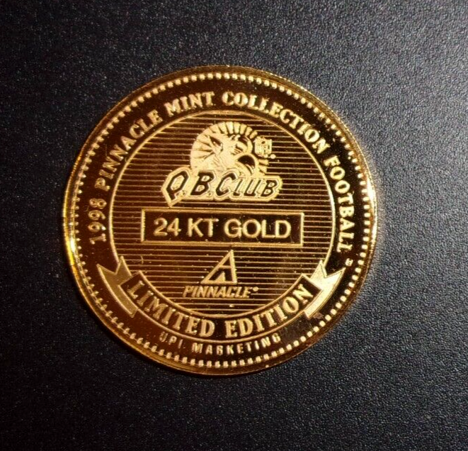💎 Ryan Leaf 1998 Pinnacle Mint Solid Pure .999 24K Gold Coin 1/1🔥 | eBay