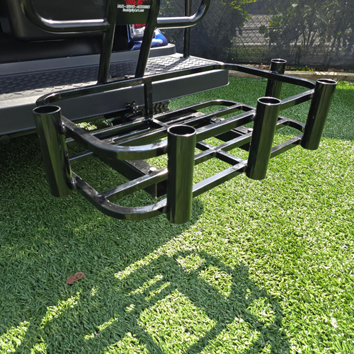 Revenge Heavy Duty Hitch Mount Cooler and Rod Holder Rack (Fits Any 2 ...