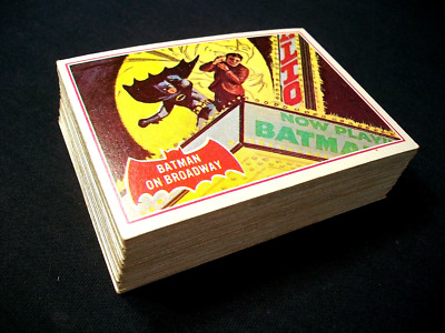 1966 Topps BATMAN RED BAT cards COMPLETE SET 44/44 LOT OF 44 EX OVERALL ...