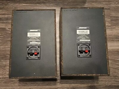 Bose Model 21 Bookshelf Speakers HiFi Stereo Home Audio Black Wood ...