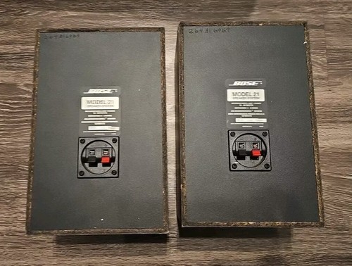 Bose Model 21 Bookshelf Speakers HiFi Stereo Home Audio Black Wood ...
