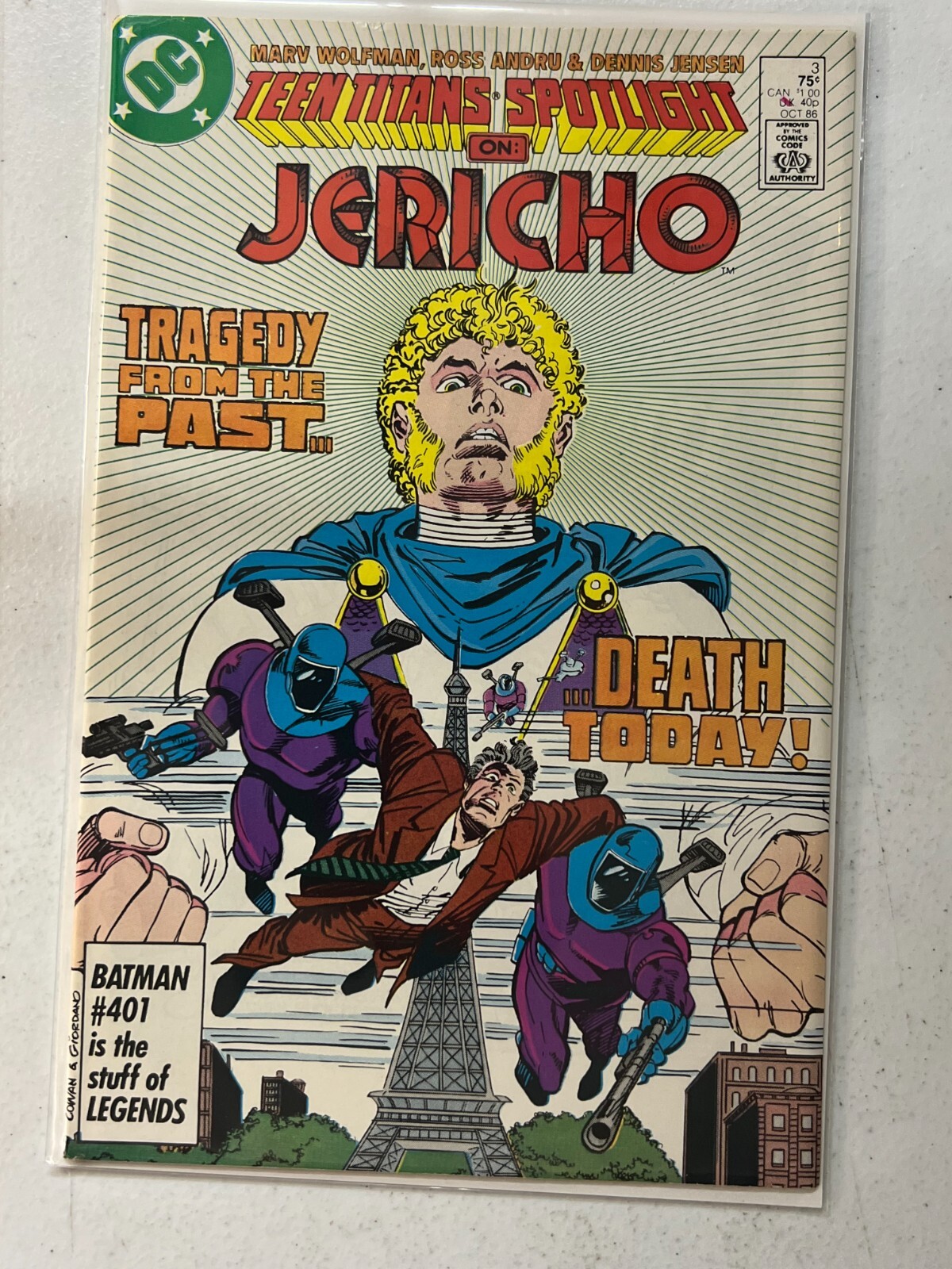 TEEN TITANS SPOTLIGHT ON JERICO DC Comics #3 October 1986 | Combined ...