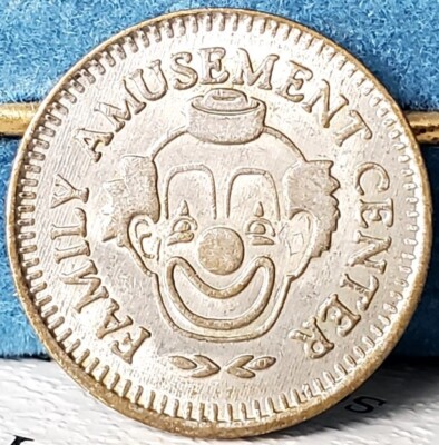 ND Family Amusement Center Clown Coin Game Token Brass NP0235 | eBay
