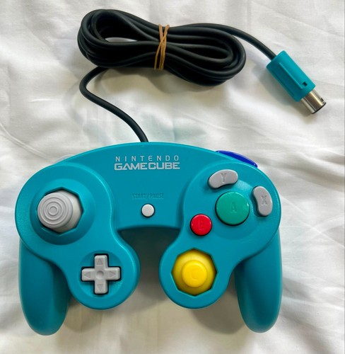 Genuine Nintendo GameCube Controller, Emerald Blue, Tight Sticks ...