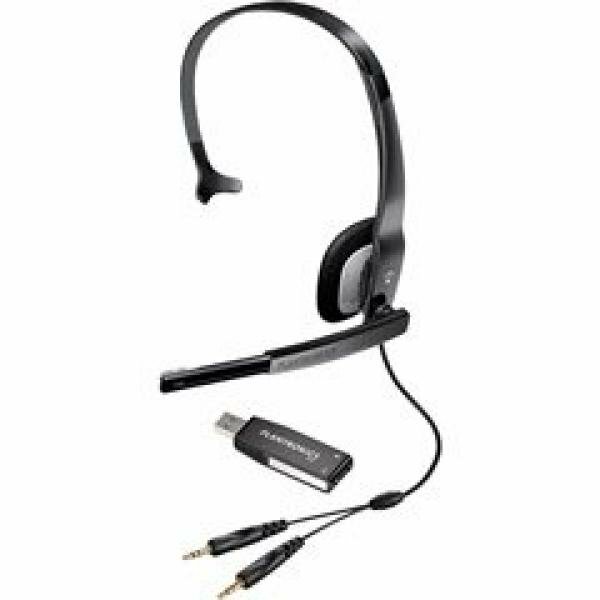 Plantronics Audio 310-USB / Audio 610-USB Mono Headband Computer Corded ...
