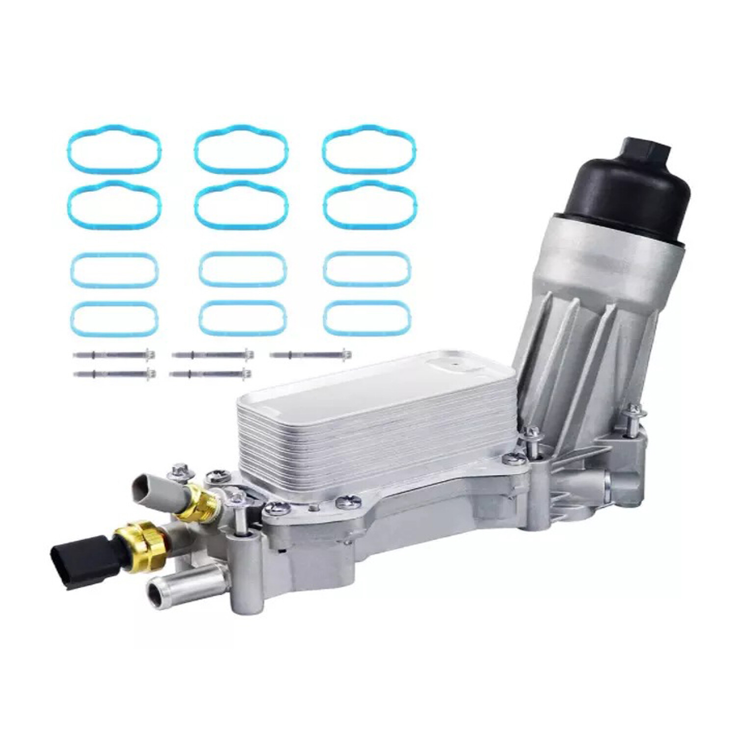 926-959-BK Oil Filter Housing Oil Cooler Kit For 2018 Jeep Wrangler JK ...