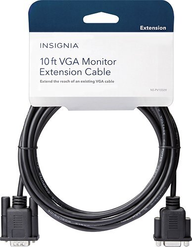 Insignia - 10' PC Monitor Extension Cable - Black - NS-PV10509 | eBay