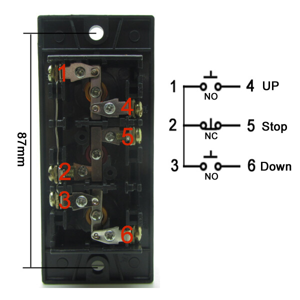 Rolling Door Push Button Switch Direction Controller Up Down Stop Arrow ...