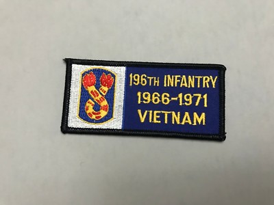 196th Infantry Vietnam patch, rectangle patch, military patch, Vietnam ...