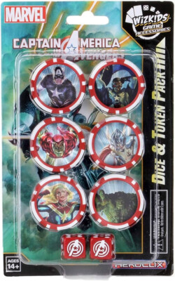 Marvel HeroClix: Captain America and the Avengers Dice and Token Pack ...