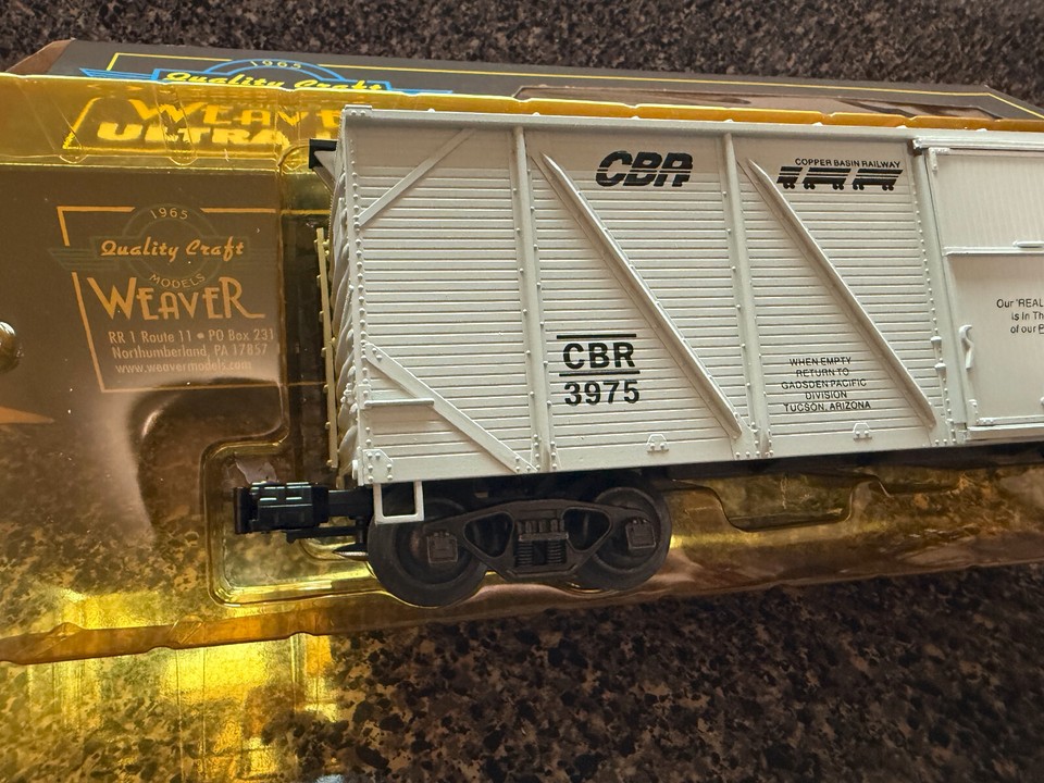 Weaver O Copper Basin Railway Outside Braced Boxcar #3975 3 Rail Mint in Box | eBay