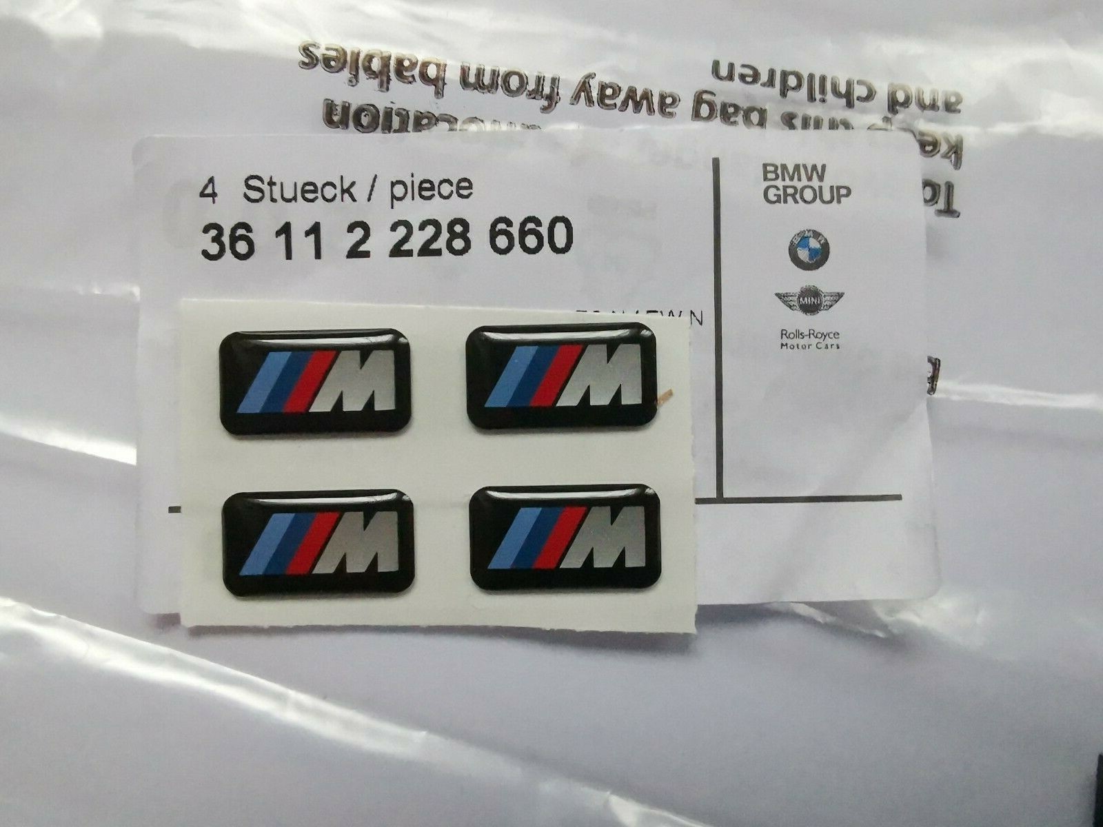 4x Original OEM BMW Original M //M Emblem für M Felgen alle Modelle ...