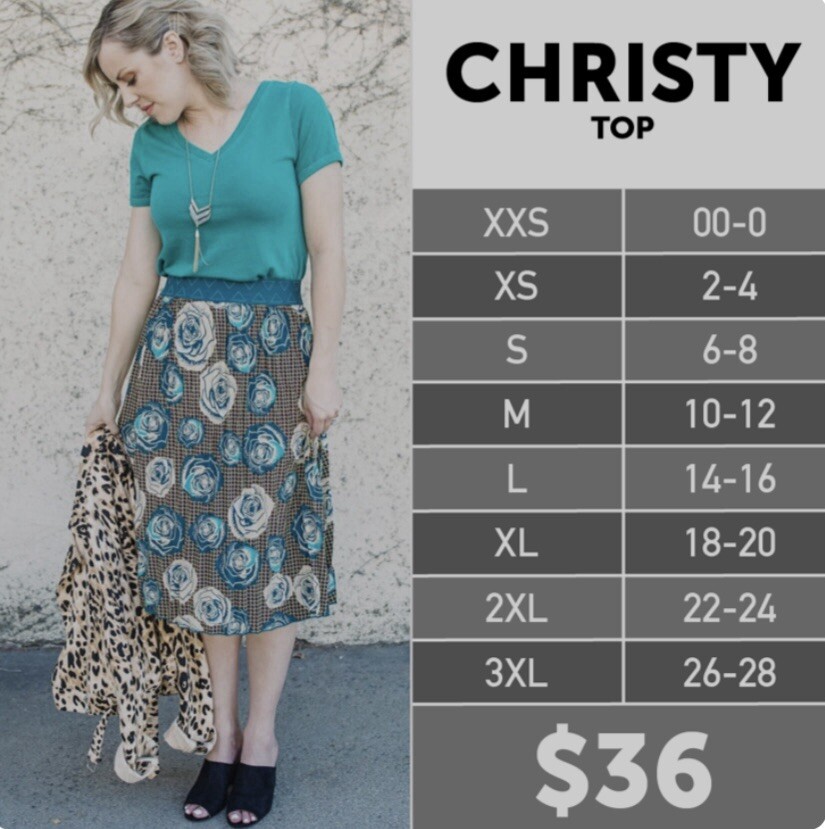 NWT LuLaRoe 3XL Christy T - As Pictured | eBay