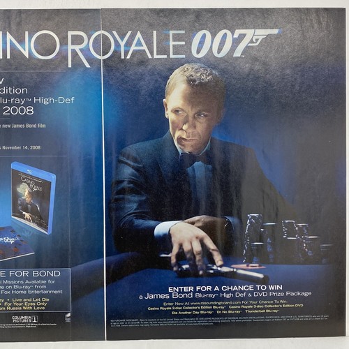 2008 Casino Royale 2p Print Ad 007 James Bond Blu Ray DVD Movie MGM ...