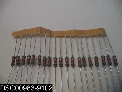 QTY=19 MCM Resistor 37-1K8 1/2 Watt 1.8K Ohms | eBay