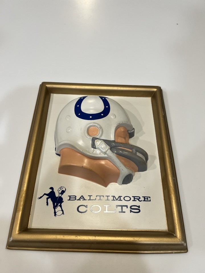 1965 Baltimore Colts Vintage Technigraph Helmet Plaque | eBay