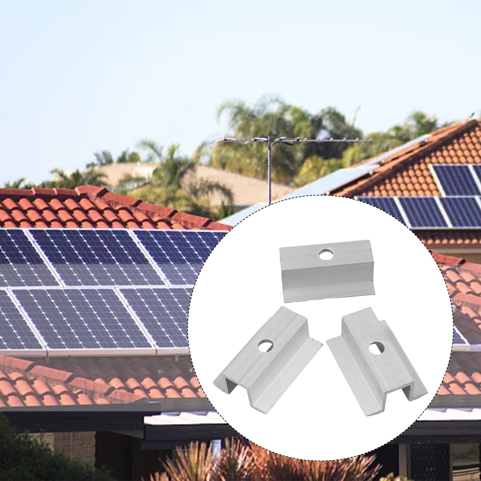 Quick and Easy Installation Solar Clamp for Frame Height 25 50mm 4 ...