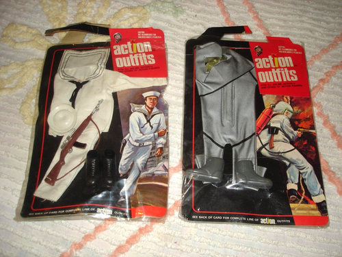 2 Vintage 1970's Outfits 12" Figure LJN 1970's G.I. Joe Mr. Action AS ...