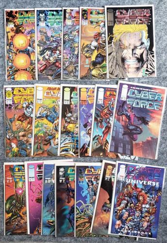 Cyber Force #0-4 + Vol. 2 #1-12 + Universe #1, 18 lot Image Comics 1993 ...
