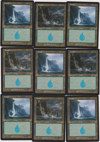 9X BASIC LAND REPRO CARDS N-MINT MTG MAGIC GATHERING COMMANDER 2022 C-1 ...