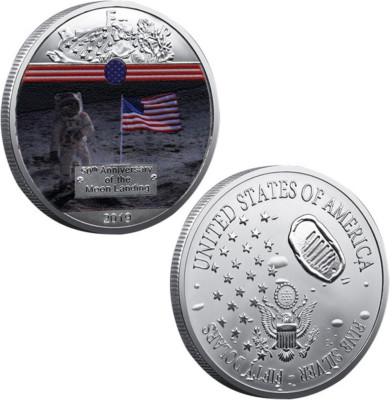Space NASA Moon Landing 50th Anniversary Coin Collectable Commemorative ...